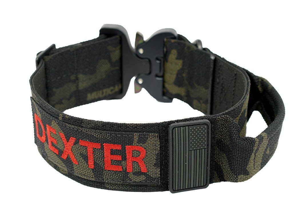 Personalized K9 Collars | Tactipup Police Dog Collars Tagged "Christmas"