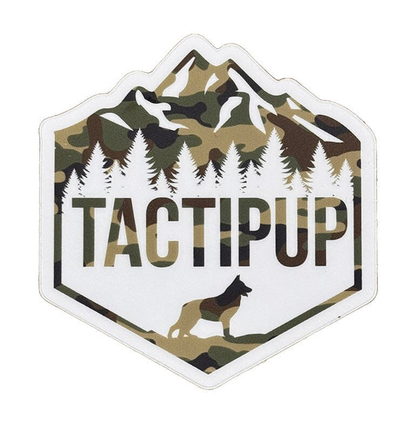 Camo Logo Sticker - Top-Notch Dog Gear | Tactipup